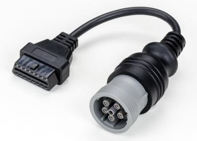 China J1708 Deutsch 6 Pin Female to 16 Pin OBD2 OBDII J1962 Female Cable 20AWG for sale