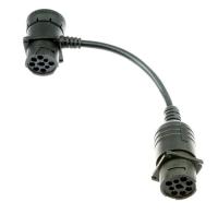 China J1939 Deutsch 9 Pin Male Female Pass-Through to 9 Pin Male Cable 20AWG for sale