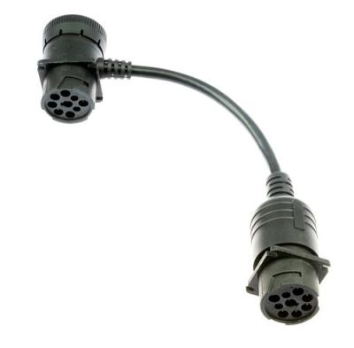 China J1939 Deutsch 9 Pin Male Female Pass-Through to 9 Pin Male Cable 20AWG for sale