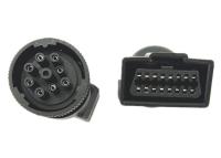 China J1939 Deutsch 9 Pin Female to OBD2 16 Pin Female Adapter 20AWG for sale