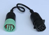 China Green Deutsch 9 Pin J1939 Female to Type 1 Male CAN Bus Cable 18AWG for sale