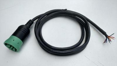China Green Type 2 J1939 Deutsch 9-Pin Female to Open End CAN Bus Cable 20AWG for sale