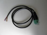China Green Type 2 J1939 Deutsch 9 Pin Male Receptacle to Open End Cable 20AWG for sale