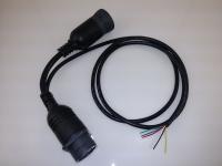 China J1939 Deutsch 9-Pin Male to Female and Open End Split Y Cable 20AWG Custom Length for sale