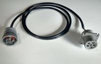 China J1708 Deutsch 6-Pin Female Socket to Male Receptacle Cable 20AWG Custom Length for sale