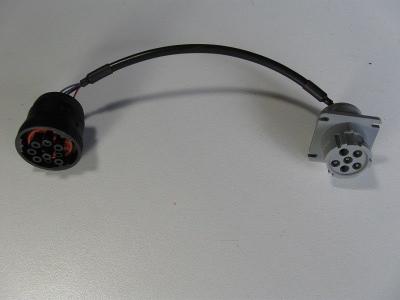 China J1708 Deutsch 6-Pin Male Receptacle to J1939 9-Pin Female Socket Cable 20AWG for sale