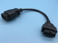 China OBDII 16 Pin J1962 Male to OBD2 Female Extension Round Cable 26AWG Custom Pinout for sale