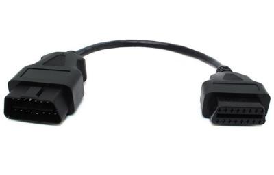 China OBDII OBD 16 Pin J1962 Male to OBD2 Female Extension Round Cable 26AWG for sale