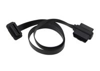 China OBD2 OBDII J1962 Male Female Pass Thru to OBD2 Female Extension Cable 26AWG Custom Length for sale