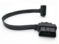 China OBD2 OBDII 16 Pin Male Female Pass-through Extension Cable 26AWG Custom Length for sale