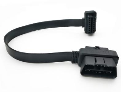 China OBD2 OBDII 16 Pin Male Female Pass-through Extension Cable 26AWG Custom Length for sale
