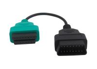 China OBD2 OBDII 16 Pin J1962 Male to Female Extension Cable 26AWG Green for sale