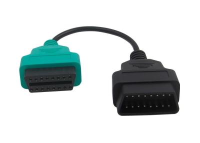 China OBD2 OBDII 16 Pin J1962 Male to Female Extension Cable 26AWG Green for sale