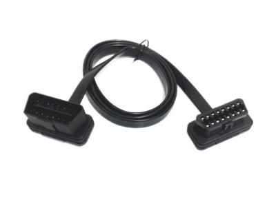 China OBD2 OBDII 16 Pin J1962 Male to Female Extension Flat Cable 26AWG KET Terminals for sale