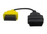 China OBD2 OBDII 16 Pin J1962 Male to Female Extension Round Cable 26AWG 12V 24V for sale