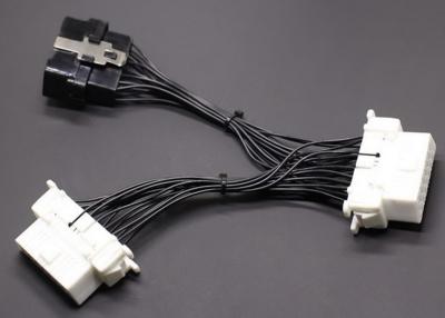 China OBD2 OBDII 16 Pin J1962 Male to Dual Toyota OBD2 Female Y Cable 26AWG for sale