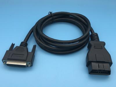 China OBD2 OBDII 16 Pin J1962 Male to DB25 Female Connector Cable 26AWG Custom Length for sale
