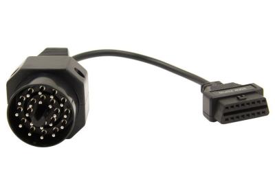 China OBDII J1962 Female to BMW 20 Pin OBD1 Male Diagnostic Cable 26AWG Custom Length for sale