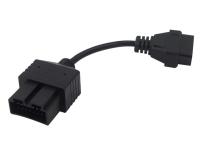 China OBD2 J1962 Female to Kia 20 Pin OBD1 Male Diagnostic Cable 26AWG Custom Length for sale