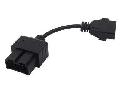 China OBD2 J1962 Female to Kia 20 Pin OBD1 Male Diagnostic Cable 26AWG Custom Length for sale