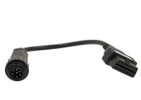 China OBD2 OBDII 16 Pin J1962 Female to Knorr Wabco Trailer 7 Pin Male Connector Cable 26AWG for sale