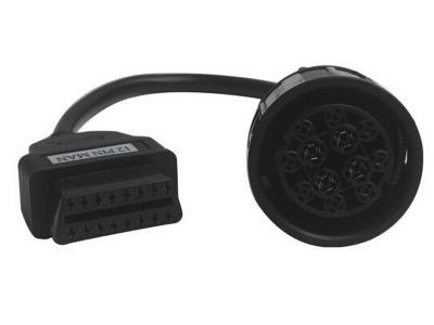 China OBD2 16 Pin J1962 Female to MAN 12 Pin Diagnostic Cable 26AWG Custom Pinout for sale