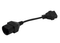 China OBD2 J1962 Female to Mazda 17 Pin OBD1 Male Diagnostic Cable 26AWG for sale
