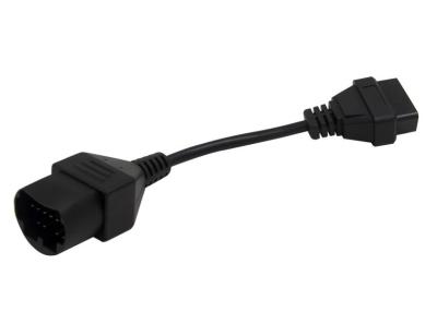 China OBD2 J1962 Female to Mazda 17 Pin OBD1 Male Diagnostic Cable 26AWG for sale