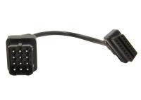 China OBD2 J1962 Female to Renault 12 Pin OBD1 Male Diagnostic Cable 26AWG Custom Length for sale
