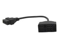 China OBD2 J1962 Female to Toyota 22 Pin OBD1 Male Diagnostic Cable 26AWG for sale