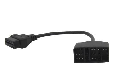 China OBD2 J1962 Female to Toyota 22 Pin OBD1 Male Diagnostic Cable 26AWG for sale