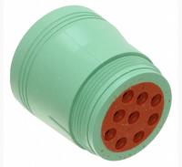 China Green Type 2 J1939 Female Connector 9 Pin Silicone Grommet Crimp Contact 16 AWG for sale