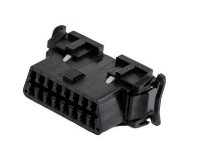 China 16 Pin J1962 OBD2 OBDII Female Connector PA66 for Hyundai Kia Chrysler for sale