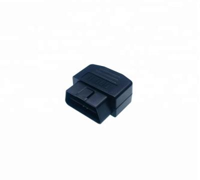 China Small OBD2 OBDII Enclosure 16 Pin J1962 Male Plug Straight Pins 40x29x21mm for sale