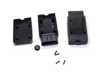 China OBD2 OBDII Enclosure with 16 Pin J1962 Male Plug Connector 72x46x26mm for sale