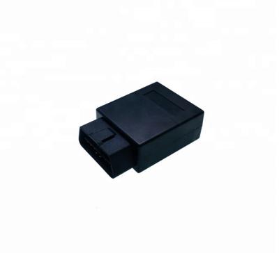 China OBD2 OBDII Enclosure 16 Pin J1962 Male Connector Straight Pins 50x39x22mm for sale