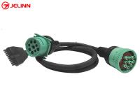 China PT30 ELD 9 Pin J1939 Splitter Y Cable for Electronic Logging Device Heavy Duty Trucks 20AWG Custom Length for sale