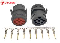 China Type 1 Deutsch 9 Pin J1939 Male Plug Connector with 9 Pins 16 AWG Panel Mount for sale