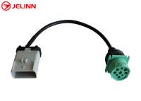 China RP1226 Gray 14 Pin Male to Green Type 2 SAE J1939 9 Pin Female Truck Cable 30cm for sale