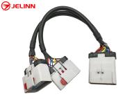 China RP1226 14 Pin One Male to Dual Female Splitter Y Cable 33cm 20AWG for sale