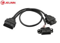 China OBD2 OBDII Male to BMW Female and Standard Female Split Y Cable 26AWG for sale