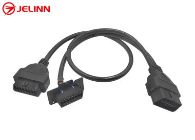 China OBD2 Y Splitter Cable Male to Chevrolet Female and Standard Female 16 Pin 26AWG for sale