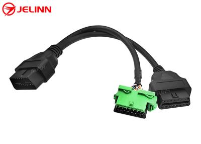 China OBD2 OBDII Male to Peugeot Citroen Female and Standard Female Y Cable 26AWG for sale