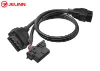 China OBD2 OBDII Male to Hyundai Kia Female and Standard Female Splitter Y Cable 26AWG for sale