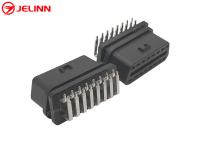China 16 Pin J1962 OBD2 OBDII Female Connector Right Angle 90 Degree Pins PA66 for sale