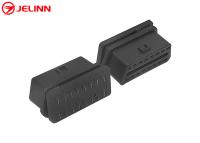 China 16 Pin J1962 OBD2 OBDII Female Connector with Straight Pins PA66 -40 to 125C for sale