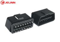 China 16 Pin J1962 OBD2 OBDII Male Plug Connector with Straight Pins PA66 -25 to 100C for sale