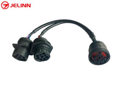 China Overmolded J1939 Y Cable Type 1 Female to Male Connector DC300V 5M ohm for sale