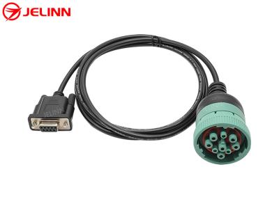 China Deutsch Type 2 Round J1939 9 Pin to RS232 D-sub DB9 Cable for sale