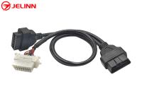 China OBD2 Splitter Y Cable with GPS OBDII Connector 26AWG for Nissan Cars 12V 24V for sale